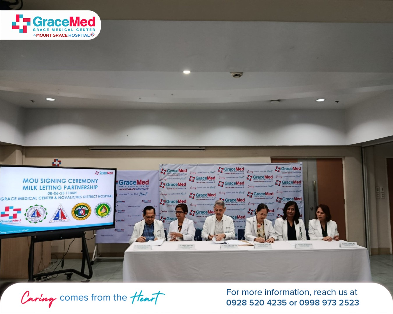 MOU Signing Milk Letting Activity - Grace Medical Center